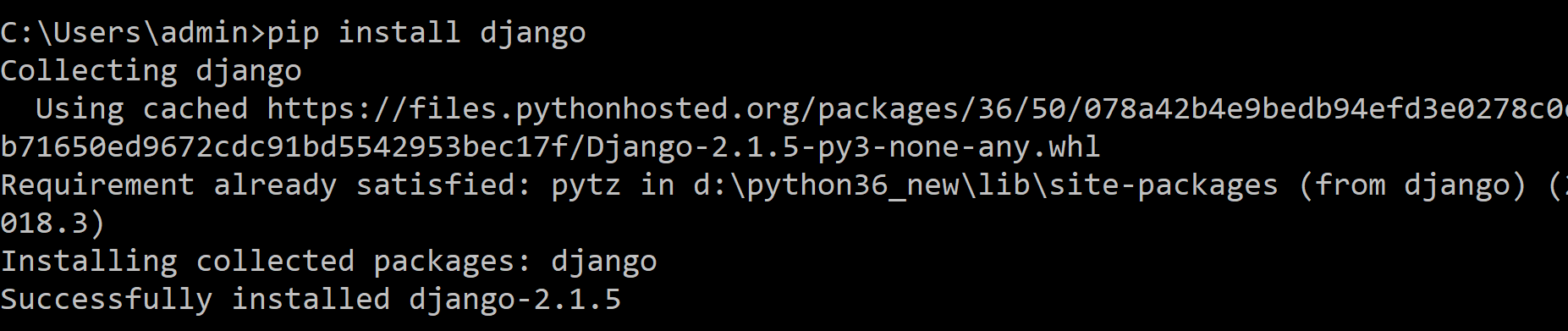 Installing Django Python Web Application Framework Ocjp